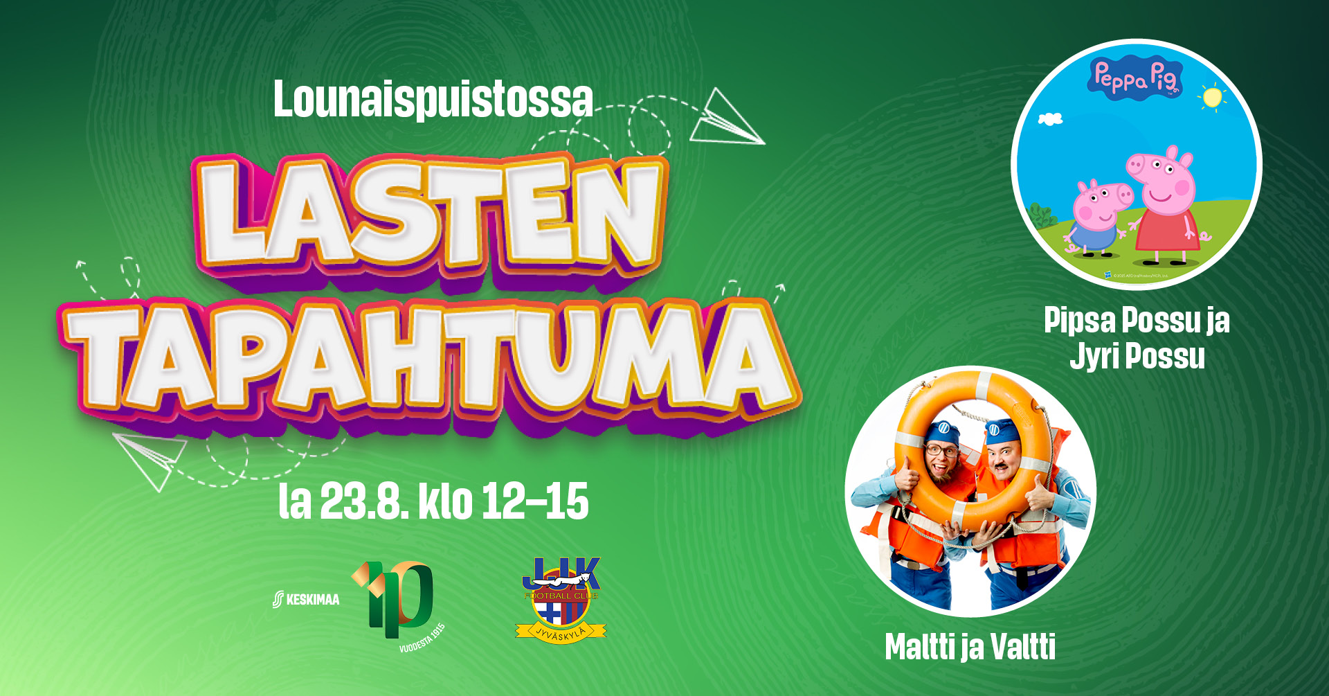 JJK Jyväskylä - Lastentapahtuma Lounaispuistossa – Keskimaa 110 vuotta